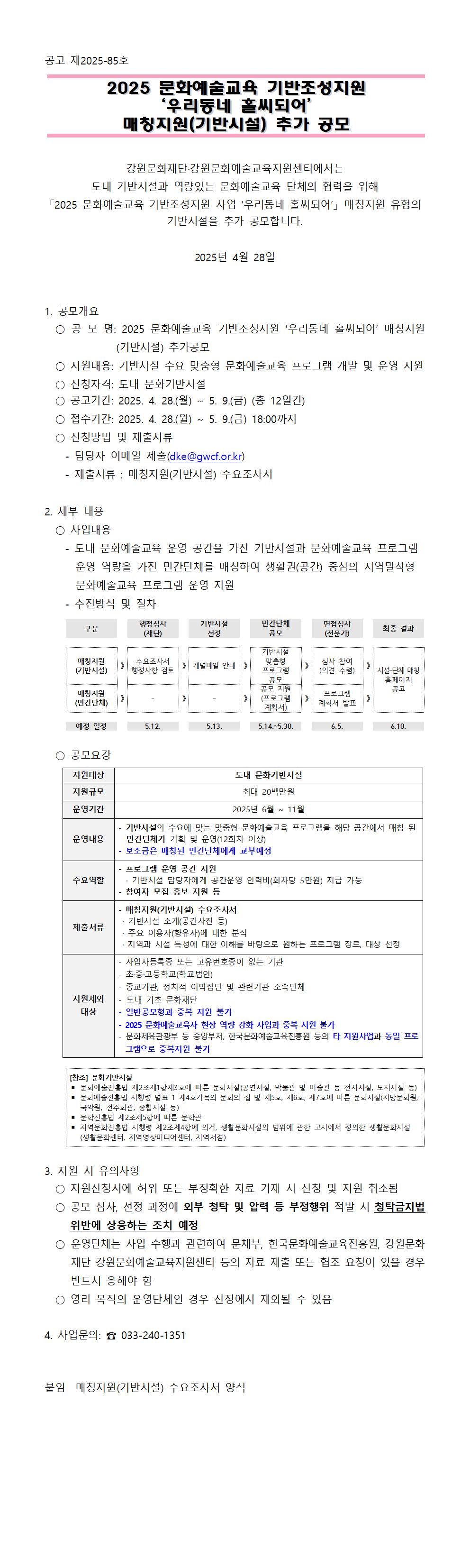 문화지원사업(상세) - 문화포털